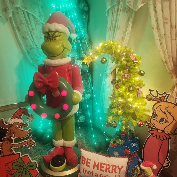 Grinch Star Christmas Tree Topper 5 and 8 Inch - USA Shipped - Multiple ...