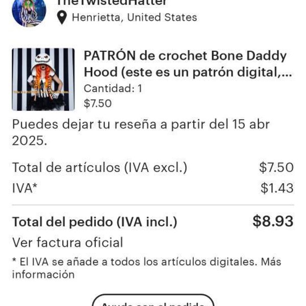 Bone Daddy Hood Crochet PATTERN this is a Digital Pattern, Not a ...