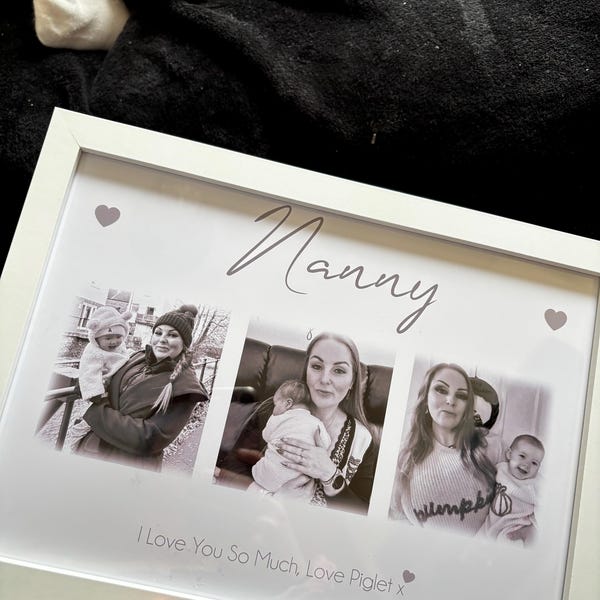 Nanny Photo Frame, Nanny, Nanna, Nan Gift & Framed Print - Etsy UK