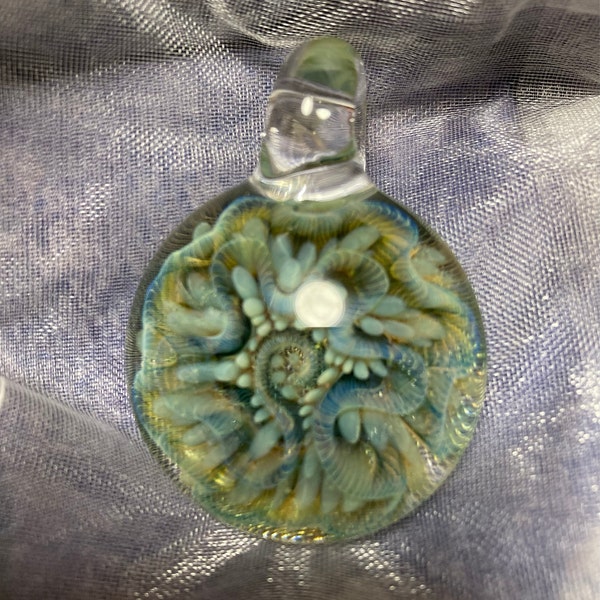 Spiral Cane & Dot Implosion Pendant - Etsy