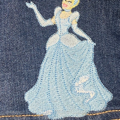 Cinderella Machine Embroidery Design, Princess Embroidery Designs ...