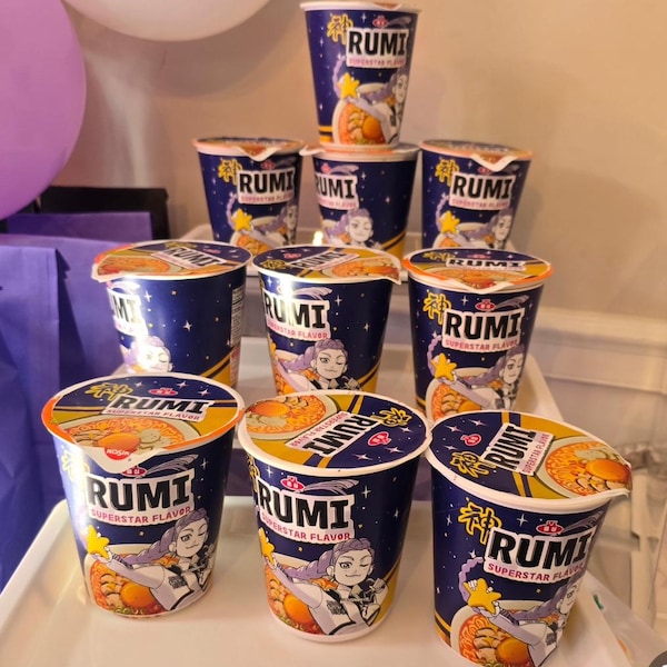 Rumi's Ramyeon, Cup Noodles Label, Kpop Demon Hunters, Printable ...