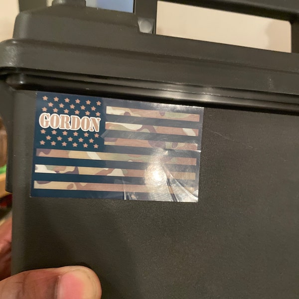 Multicam American Flag Sticker, Multicam Sticker, Military Stickers ...