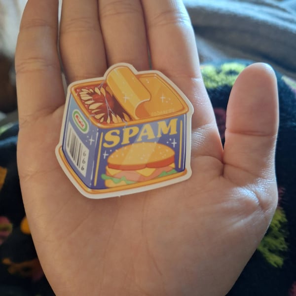 SPAM Stickers - Clam - Glam - Weird Food - Mimic - Pastel Aesthetic ...