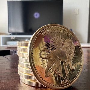 10 Pcs Continental Gold Coin Prop Blood Oath Marker Cosplay - Etsy