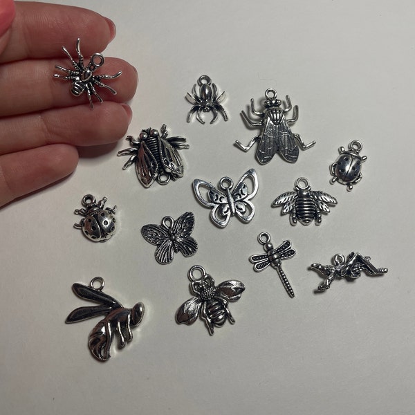 13pc or 5pc Insects / Bugs Charm Set Lot Collection / Jewelry ...