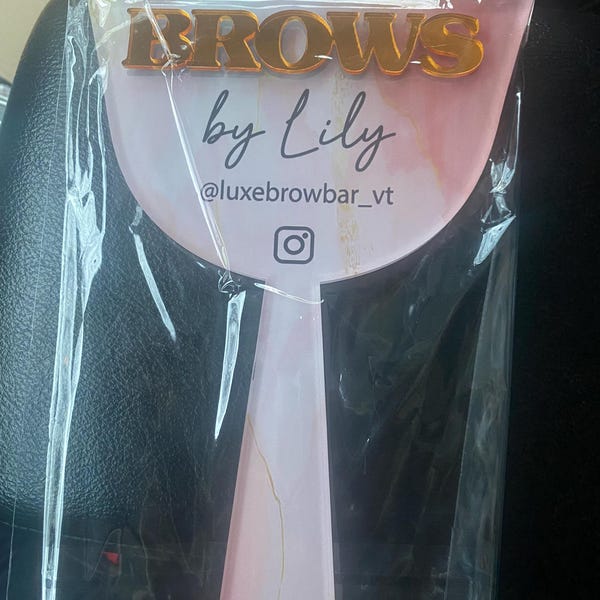 Handheld Mirror Social Media Prop | Personalized Eyelash Technician ...