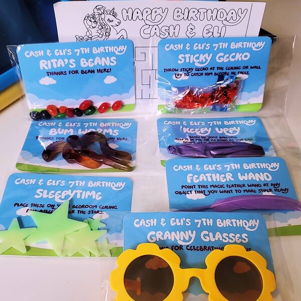 Birthday Party Favor Play-doh Included 12 Personalized Birthday ...