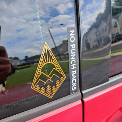 No Punch Backs Sticker Slug Bug Decal Water Bottle Stickers Laptop ...