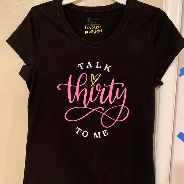 Thirty Birthday Svg, 30th Birthday Svg for Cricut, Silhouette Cameo ...