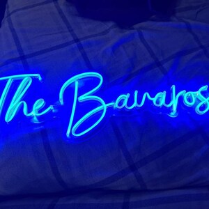 Custom Last Name Neon Sign Wedding for Reception Led Lights - Etsy