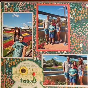 Scrapbook Pages Die Cut Paper Piecing Premade Scrapbooking | Etsy