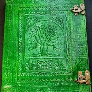 Book of Shadows Leather Grimoire Leather Journal Magic - Etsy