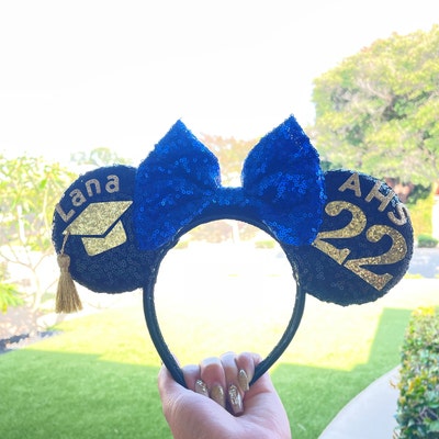 Personalized Minnie Mouse Graduation Ears Graduation Hair - Etsy