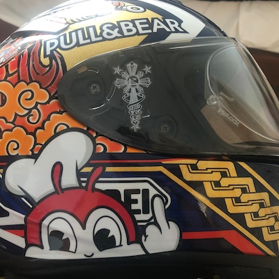 Rude Red Jollibee Sticker // Filipino Sticker // Jollibee Peeker ...