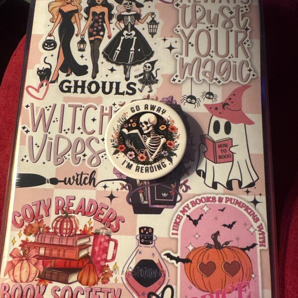 Kindle Insert for Clear Case, Holiday Christmas Book Theme, Kindle Skin ...