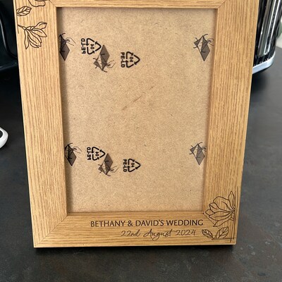 Personalised Custom Text Photo Frame Engraved Photo Frame - Etsy