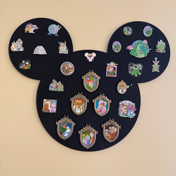 Mickey Mouse Cork Boards. Mickey Pin Display. Disney Pin Board, Mickey ...