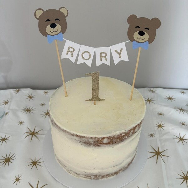 Digger Bunting Cake Topper, Boys Digger Truck Cake Topper, Personalised ...