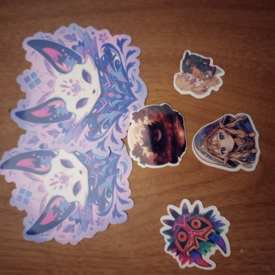 Chibi Link and Zelda Stars Sticker the Legend of Zelda Sticker Gamer ...