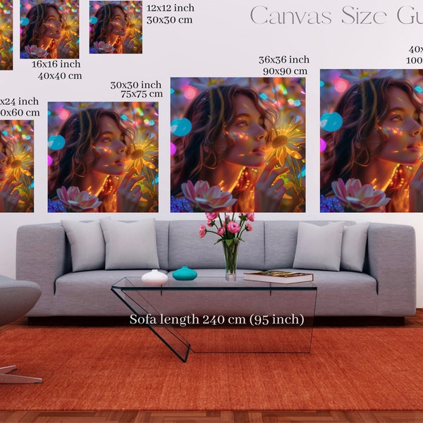 Frame Size Guide Editable, Wall Art Ratio Chart Wall Art Size Guide ...