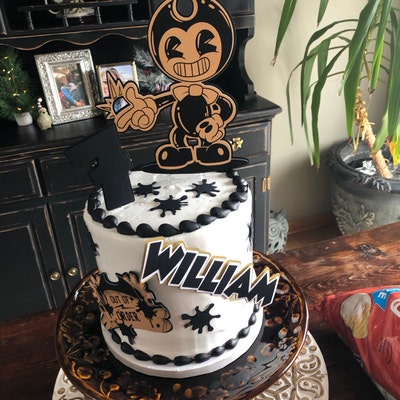 Bendy and the Ink Machine Cake Topper Beepaper Exclusive Design - Etsy