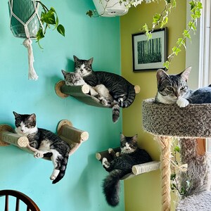Cat Stairs / Wall-mounted Cat Steps/ Cat Furniture / Cat Scratching ...