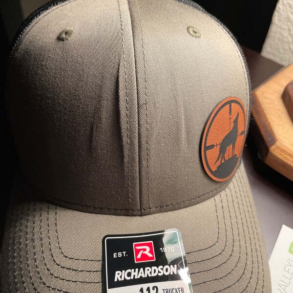 Duck It Hunting Hat, Leather Patch Hat, Hunting Gear, Leather Patch ...