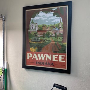 Pawnee Indiana Travel Poster Parks and Recreation Department - Etsy