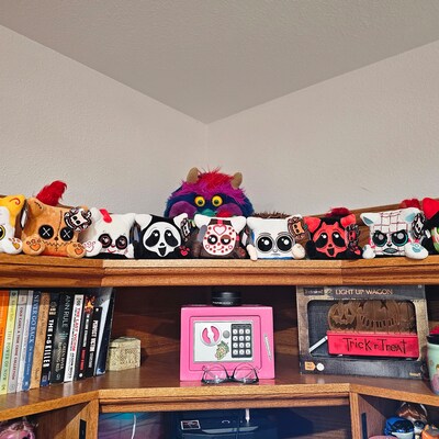 Hex Cat GLOW in the DARK Plushie, the Weird and Cute Plush Witch Cat ...