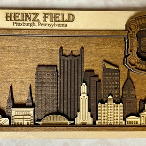 Laser Cut SVG Digital Cut File Atlanta, Georgia Skyline and 3D Football ...