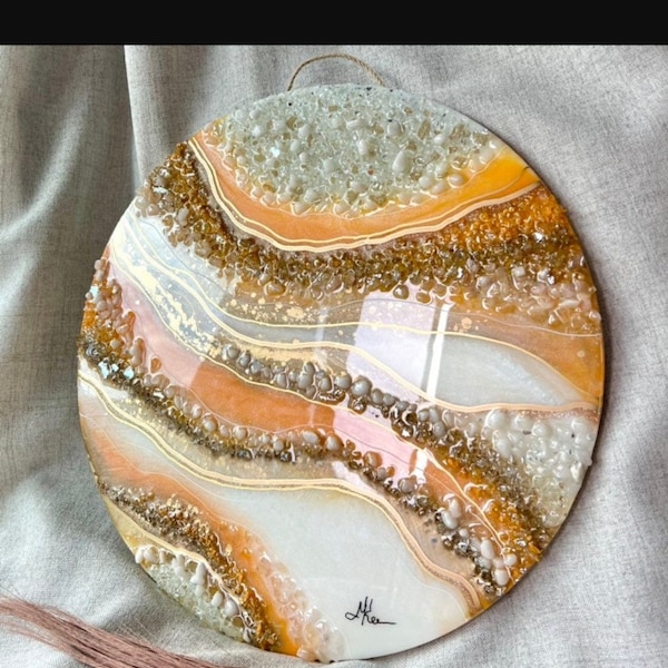 Made to Order Resin Wall Art, Custom Beautiful Geode Wall Decor, Wall ...