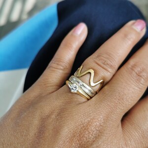 WAVEY Wave Ring. Wavey Ring. Statement Ring. Gold Plated - Etsy UK
