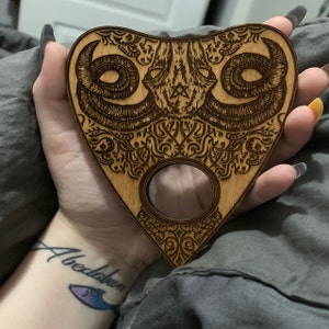 Engraved Wood Planchette for Ouija Board the Goat - Etsy