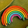 Rainbow Pin Badge Hard Enamel, a Great Gift for Any Key Workers - Etsy