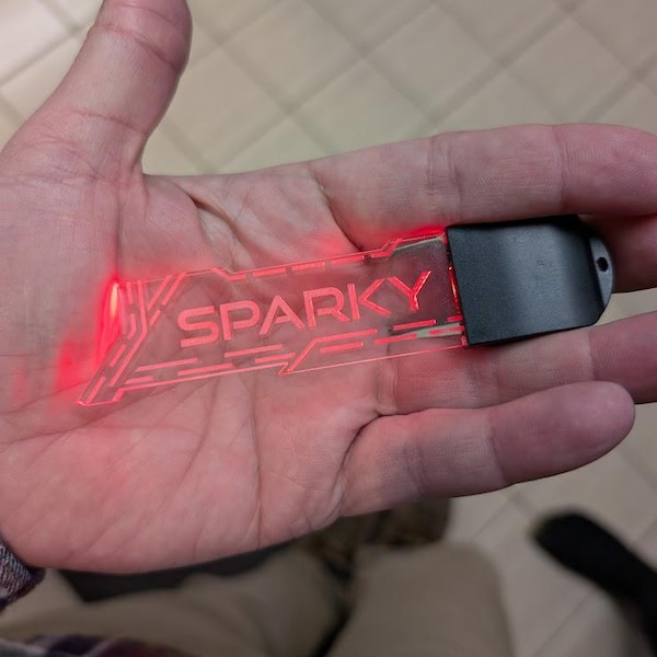 Futuristic Cyber LED Keychain | Different Designs - Circuit Board ...