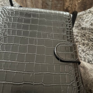 Tan Brown Leather A5 Planner Cover Pebbled PU Leather Planner ...