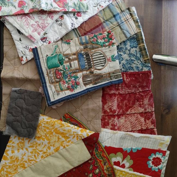 HYDRANGEAS AND SUMAC . Pure Cotton , Hand Printed , Fabric Piece for ...