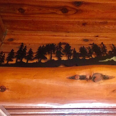 Forest Scene Landscape Metal Wall Art - Etsy