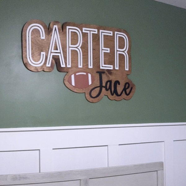 Football Nursery Name Sign | Football Nursery Name Sign | Football Room ...