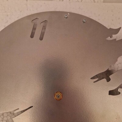 World Map Metal Wall Clock Earth Wall Clock Geographic - Etsy