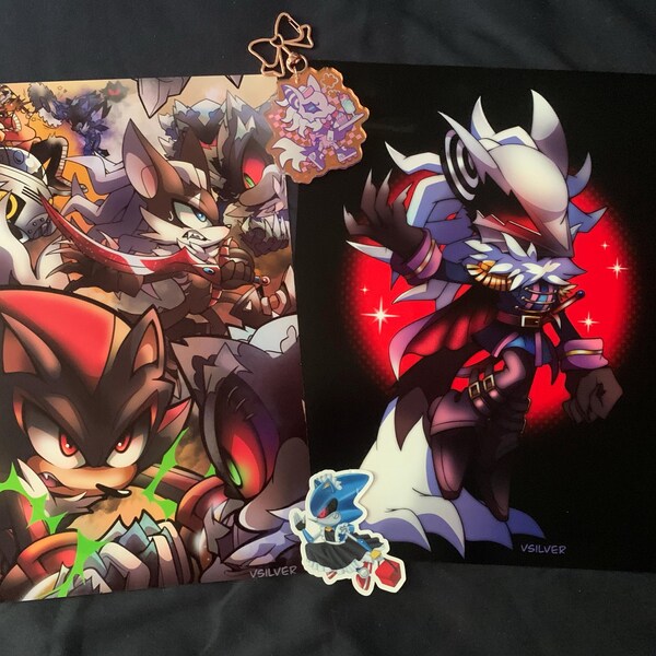 Mephiles & Infinite Iridescent Charm - Etsy