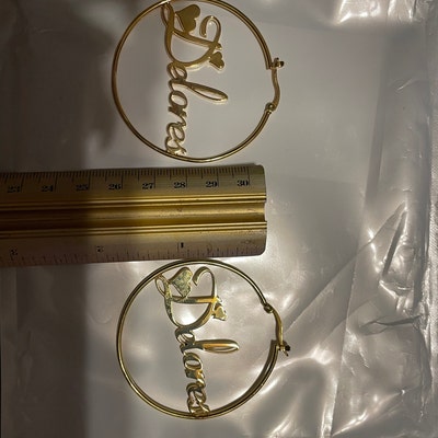 Monogram Name Necklace Custom Monogram Necklace Minimalist - Etsy