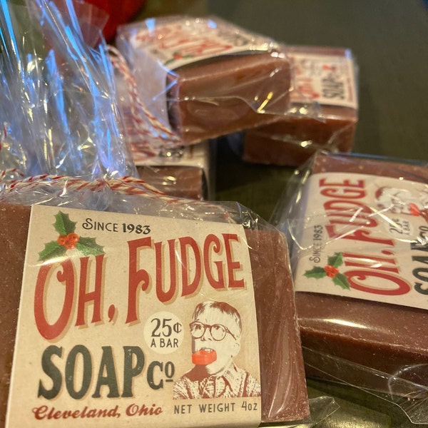 Oh Fudge! Soap Bar WRAP Inspired by Holiday Classic Movie "a Christmas ...