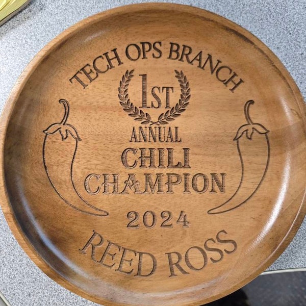 Chili Cookoff Award, Food Competition Prize, Personalized Winners ...
