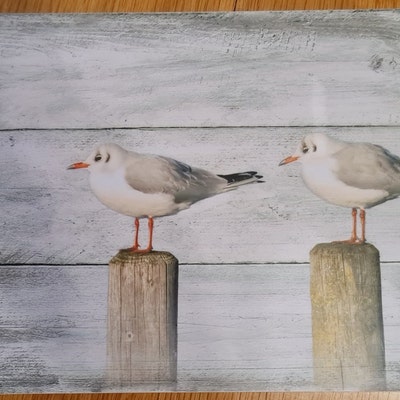 MEERWEH DUO Maritimes Bild auf Holz Leinwand Kunstdruck Meer - Etsy.de