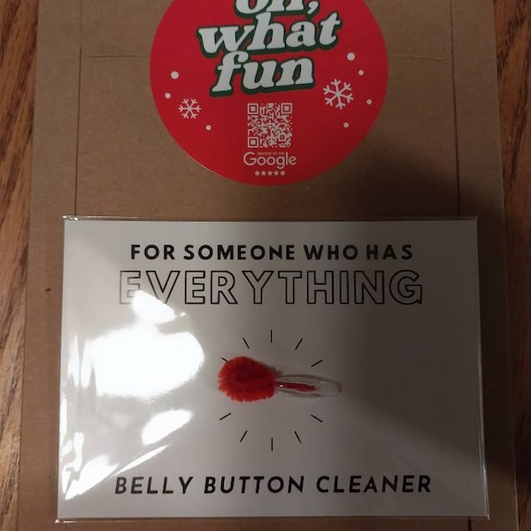 Red Belly Button Lint Brush Gag Gift Stocking Stuffer | Belly Button ...