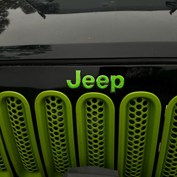 Chrome Jeep Emblem Sticker Decal, Wrangler JK, TJ, JL, Gladiator ...