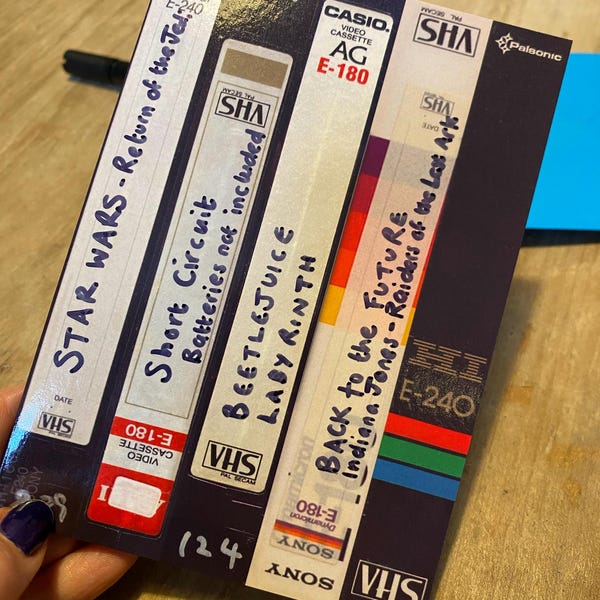 80s Retro VHS Inspired Colourful Wall Art Print | Unframed | A3 - Etsy UK