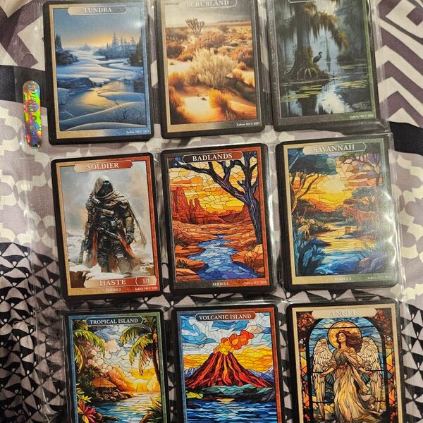 Soldier Token STAINED GLASS SERIES 3 Magic the Gathering Givememana's ...